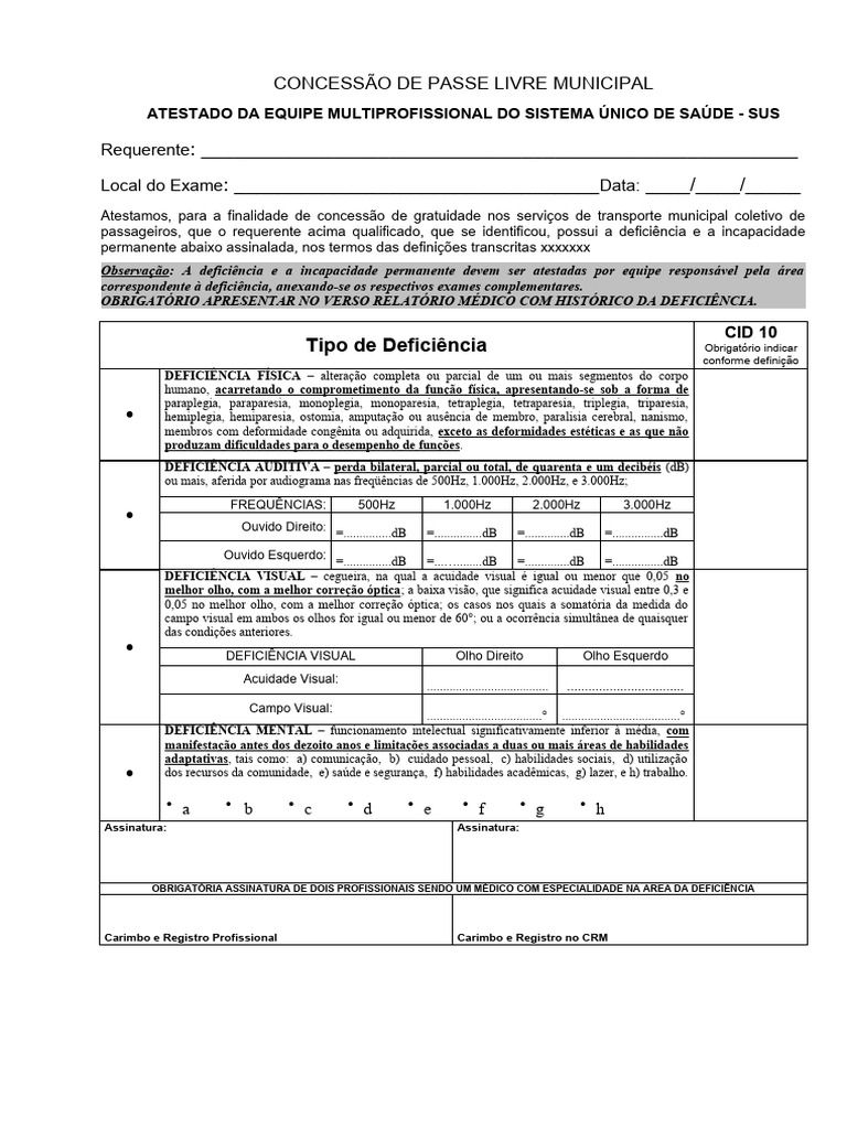 Modelo Laudo Medico | PDF