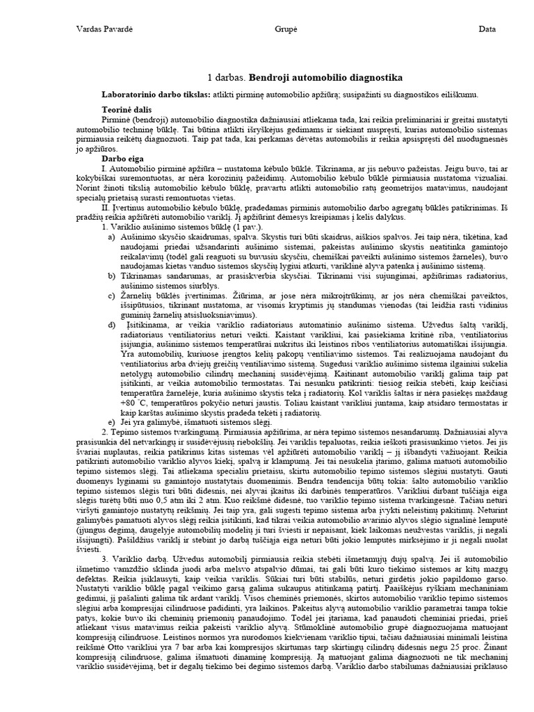 1 Laboratorinis Darbas | PDF