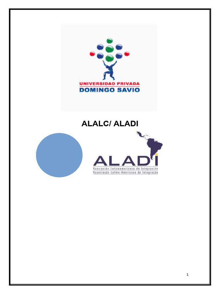 Alalc y Aladi | PDF | Comercio | Economias