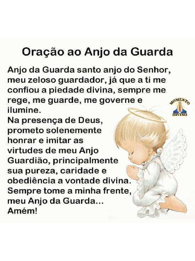 Oração Ao Anjo Da Guarda Pdf