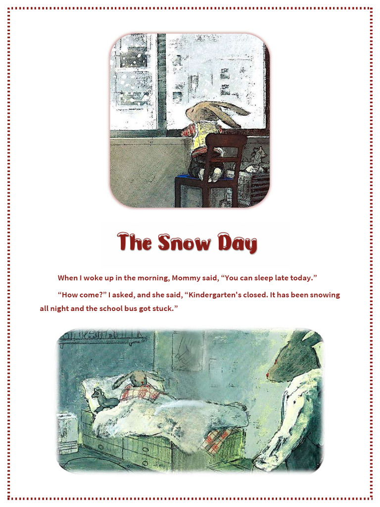 The Snow Day (Komako Sakai, Illustrated Short Stories) (Z-Library) | PDF
