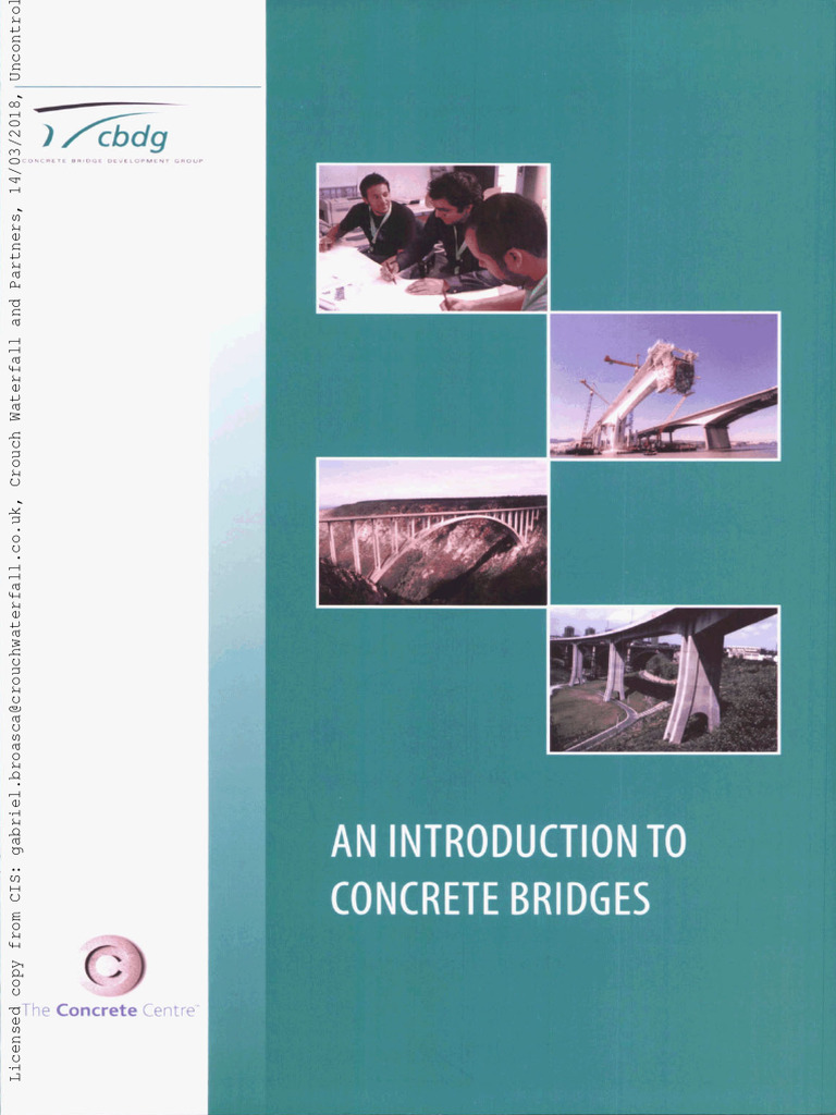 An Introduction To Concrete Bridges | PDF | Prestressed Concrete | Concrete