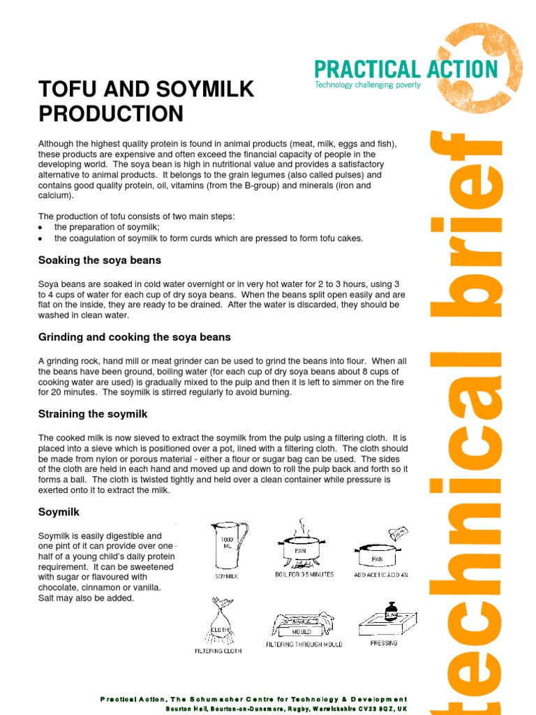 Soy Milk Preparation | Tofu | Soy Milk | Free 30-day Trial | Scribd