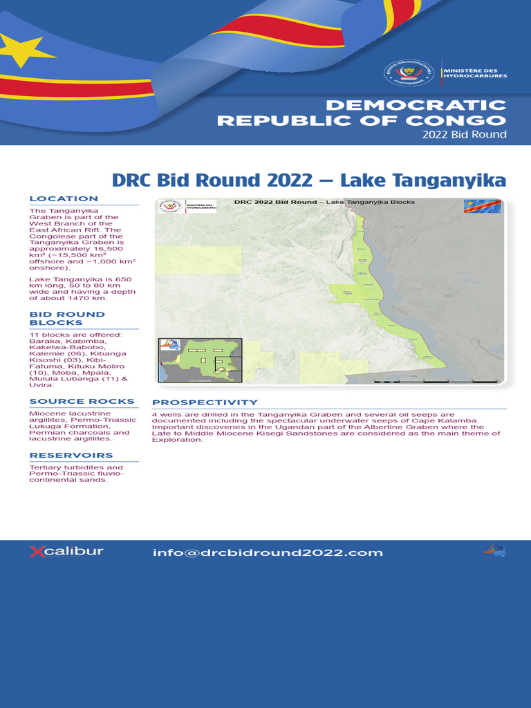 Troisgeo DRC Banner Lake Tanganyika v1 | PDF | Democratic Republic Of The Congo | Geology