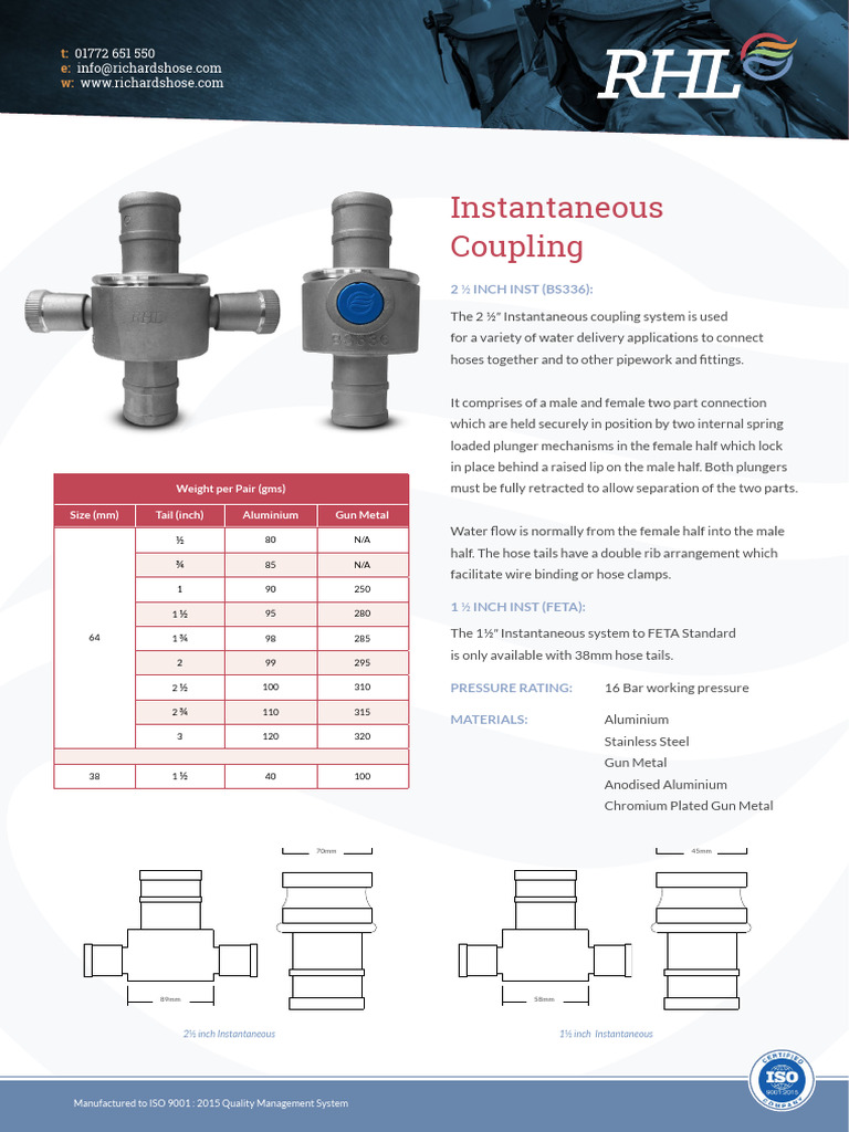 Instantaneous Couplings | PDF