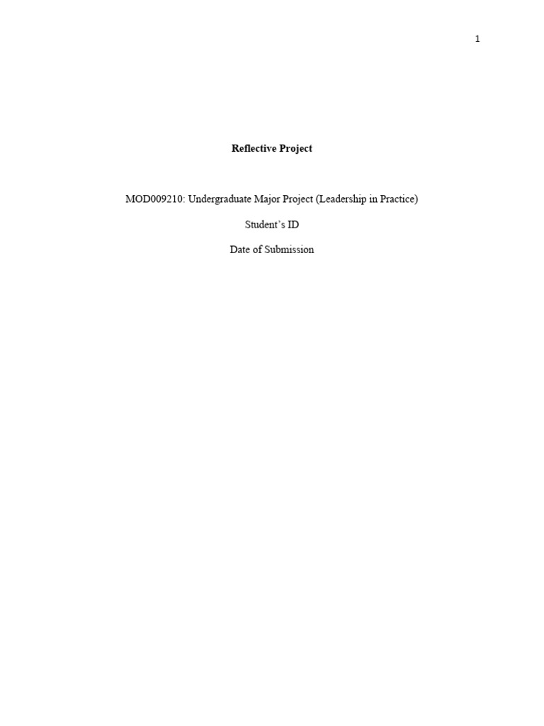 Lilia Karablut 4000 UMP Report (2) | PDF | Leadership | Self Awareness