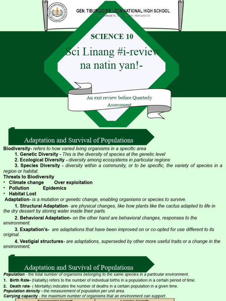 Q3 SCI LINANG I Review Na Natin Yan DAY 2 Shareable 4 | PDF