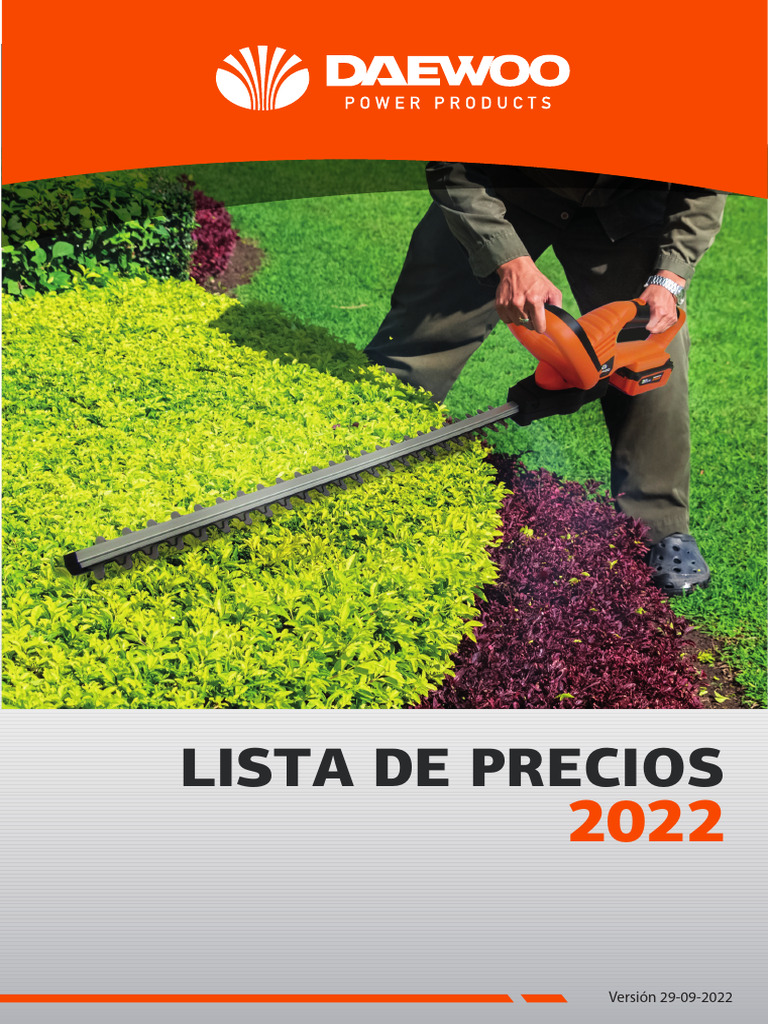 Lista de Precios 2022 Daewoo | PDF