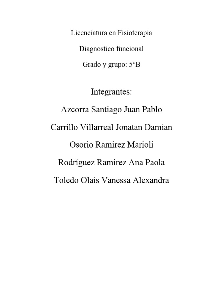 Perfil Del Paciente | PDF | Contracción muscular | Músculo