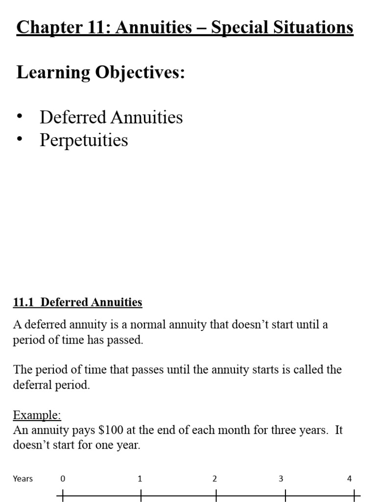 Deferred Annuities Explained | PDF | Teaching Methods & Materials ...