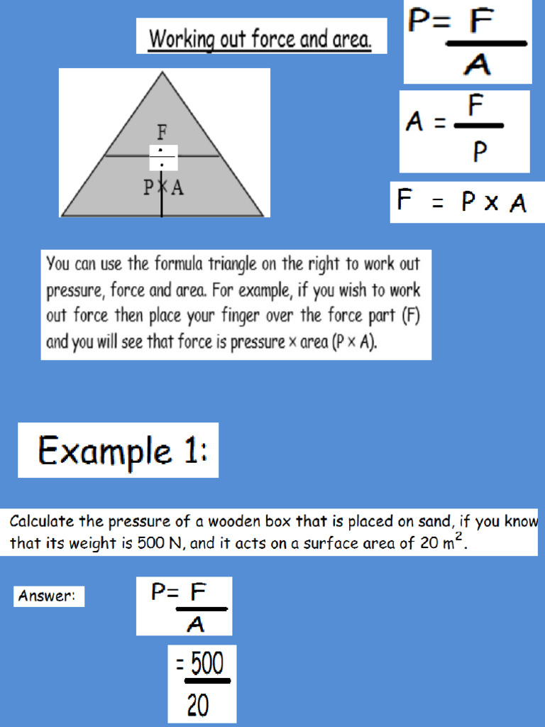 Solving Pressure Problems | PDF