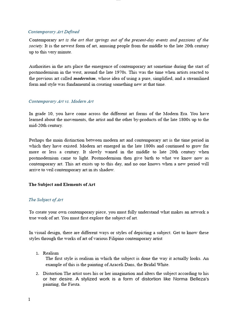 CPAR 2ndsem Q1 Notes | PDF | Color | Dances