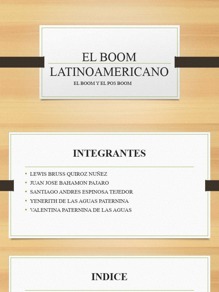El Boom Latinoamericano | PDF