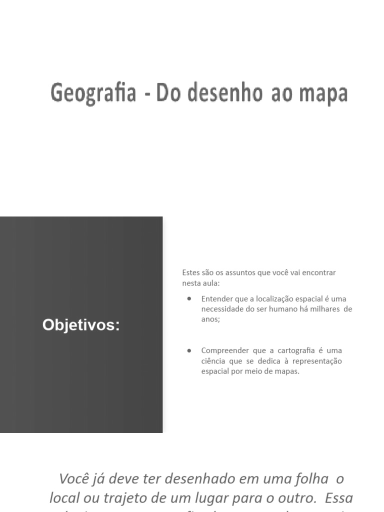 Do Desenho Ao Mapa - Aula 02 | PDF