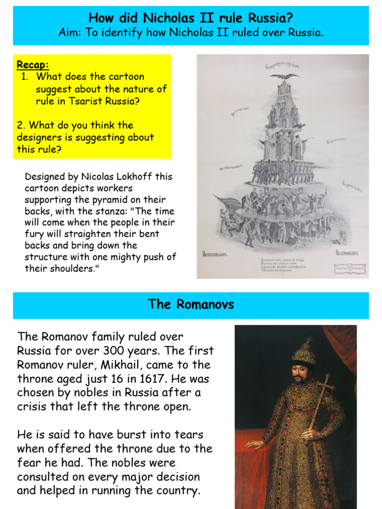 L5: How Did Nicholas II Rule Russia? | PDF