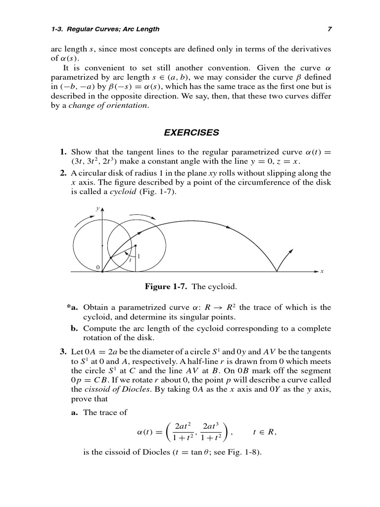 Regular Curves Arc Length | PDF | Curve | Circle