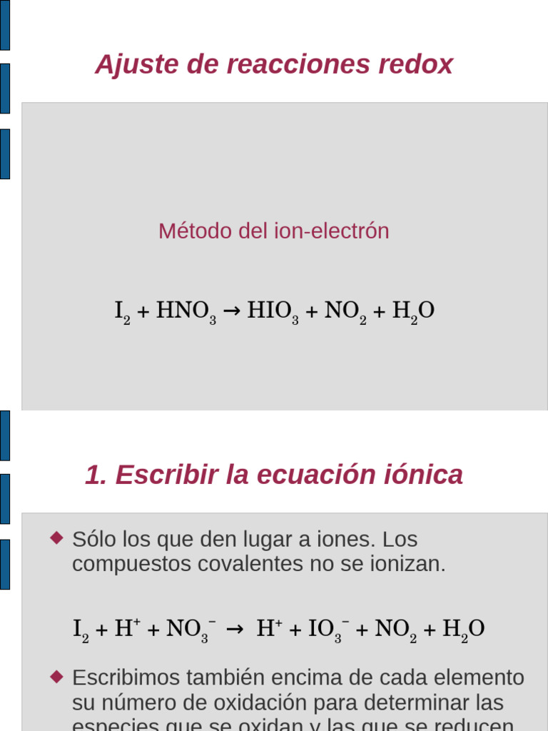 Ajuste de Reacciones Redox | PDF