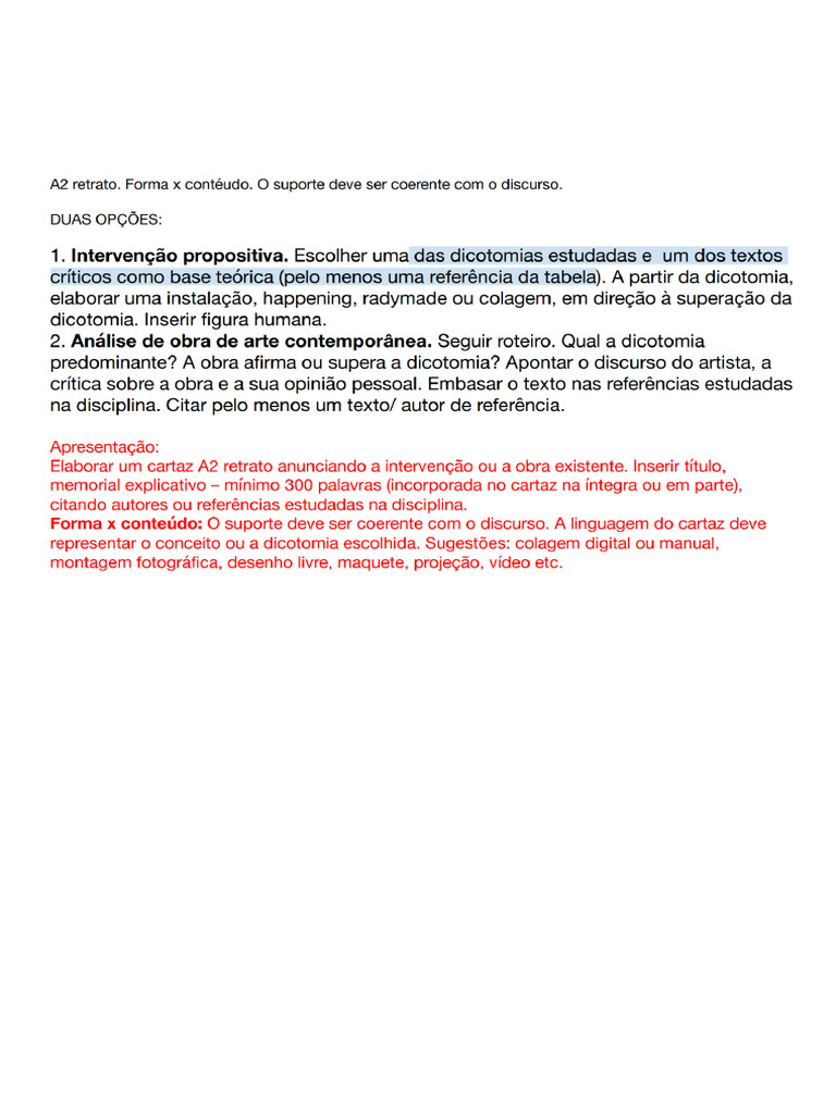 Atividades Ens Superior Faculdade de Brasilia Unb 2023 | PDF