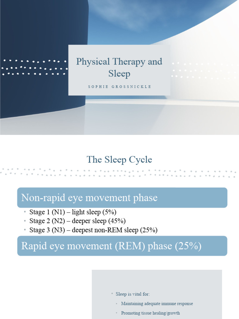 Sleep Presentation | PDF | Sleep | Insomnia