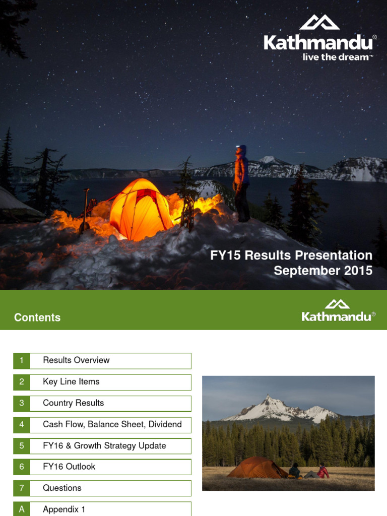 FY15 Financial Results & Strategy | PDF | Business