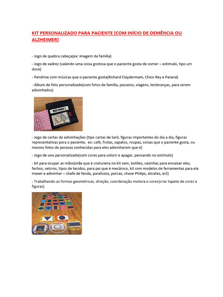 Kit Personalizado para Paciente | PDF | Autoajuda