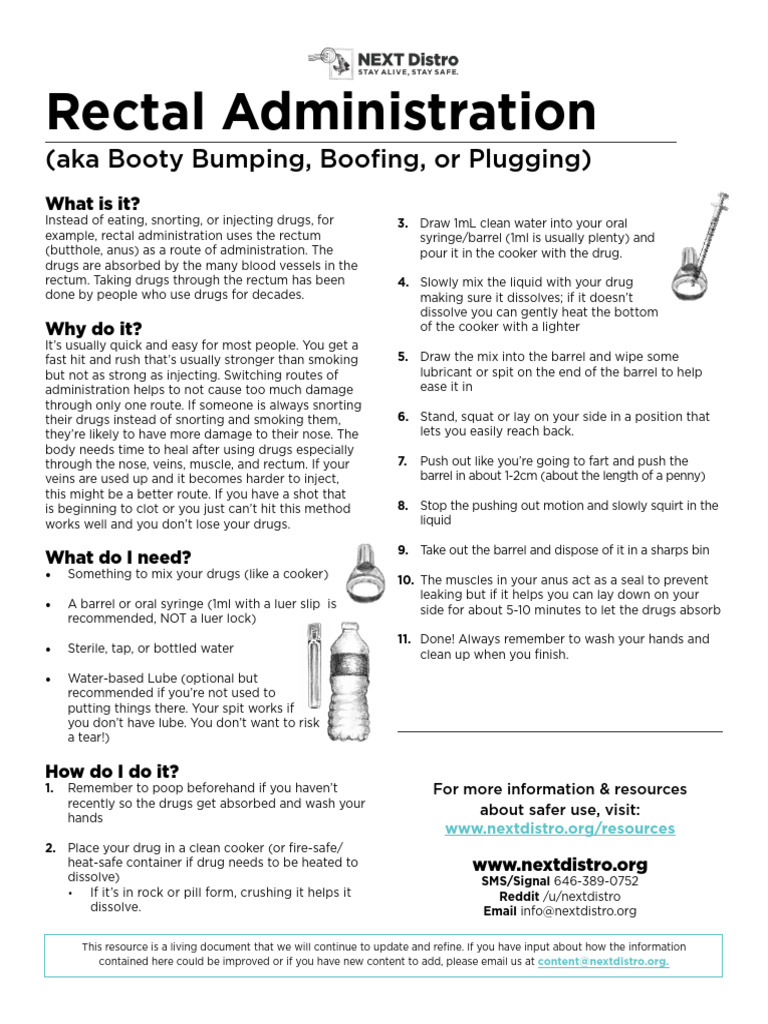 Booty Bumping | PDF | Rectum | Syringe