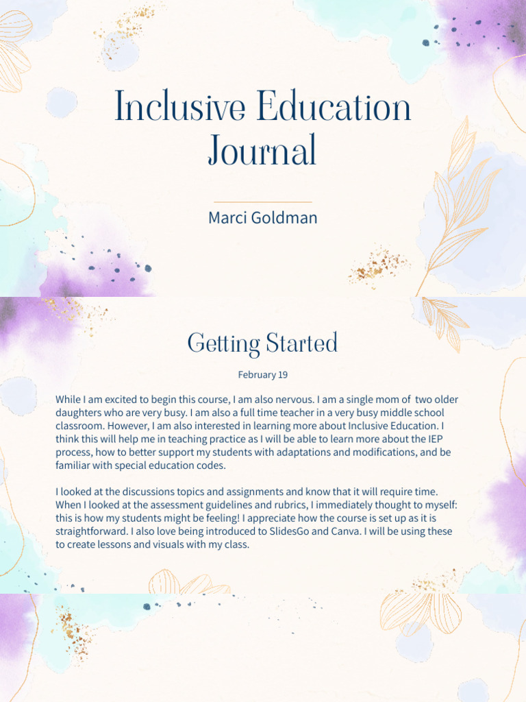 inclusive education journal | PDF | Individualized Education Program ...