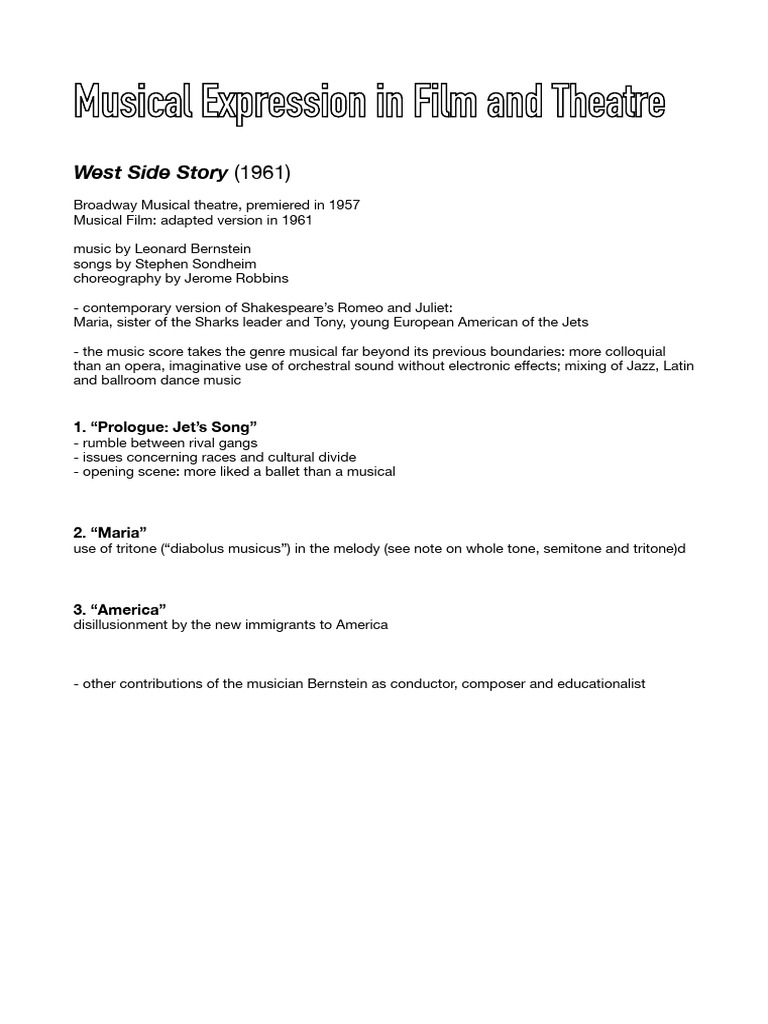 West Side Story | PDF