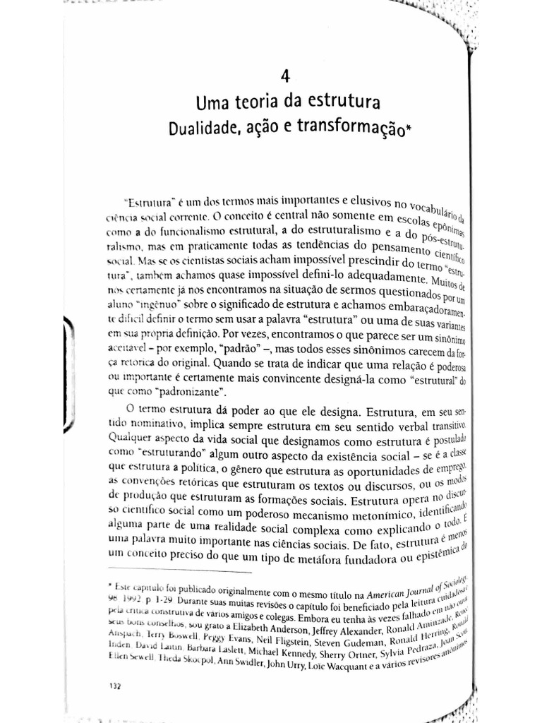 Sewell Jr William H Uma Teoria Da Estrutura Dualidade Ao E