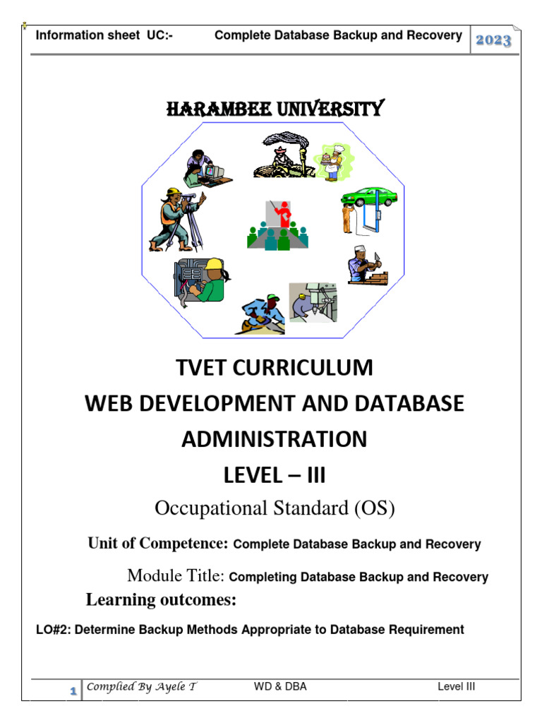 Complete Database Backup and Recovery LO2 | PDF | Backup | Database Transaction