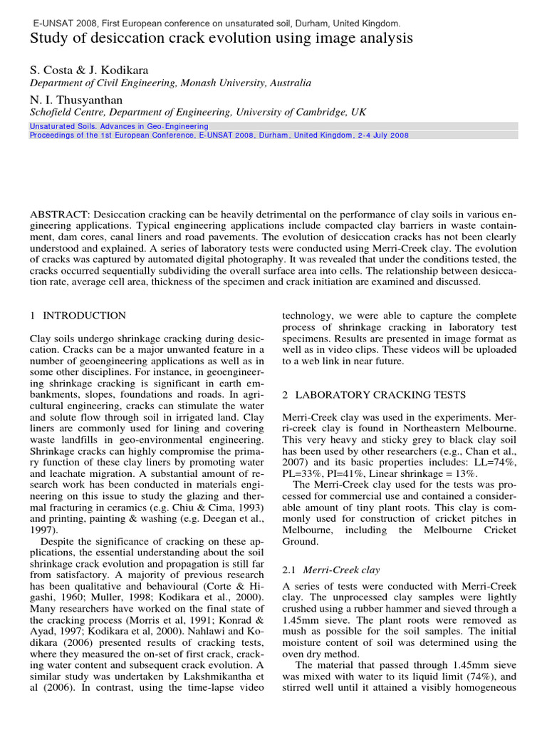 20 - 2008 - DR - Thusyanthan - Study of Desiccation Crack Evolution ...