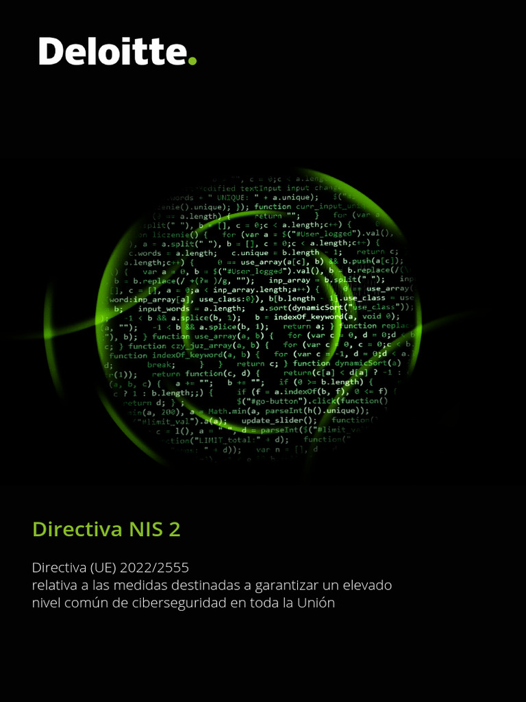 Deloitte Es Risk Directiva Nis2 | PDF | La seguridad informática ...
