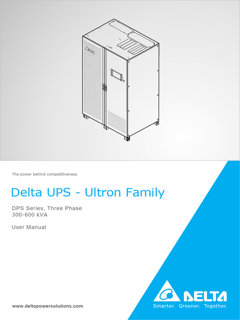 Manual UPS DPS G2 300 600kVA en Us - 501327580101 | PDF | Power ...