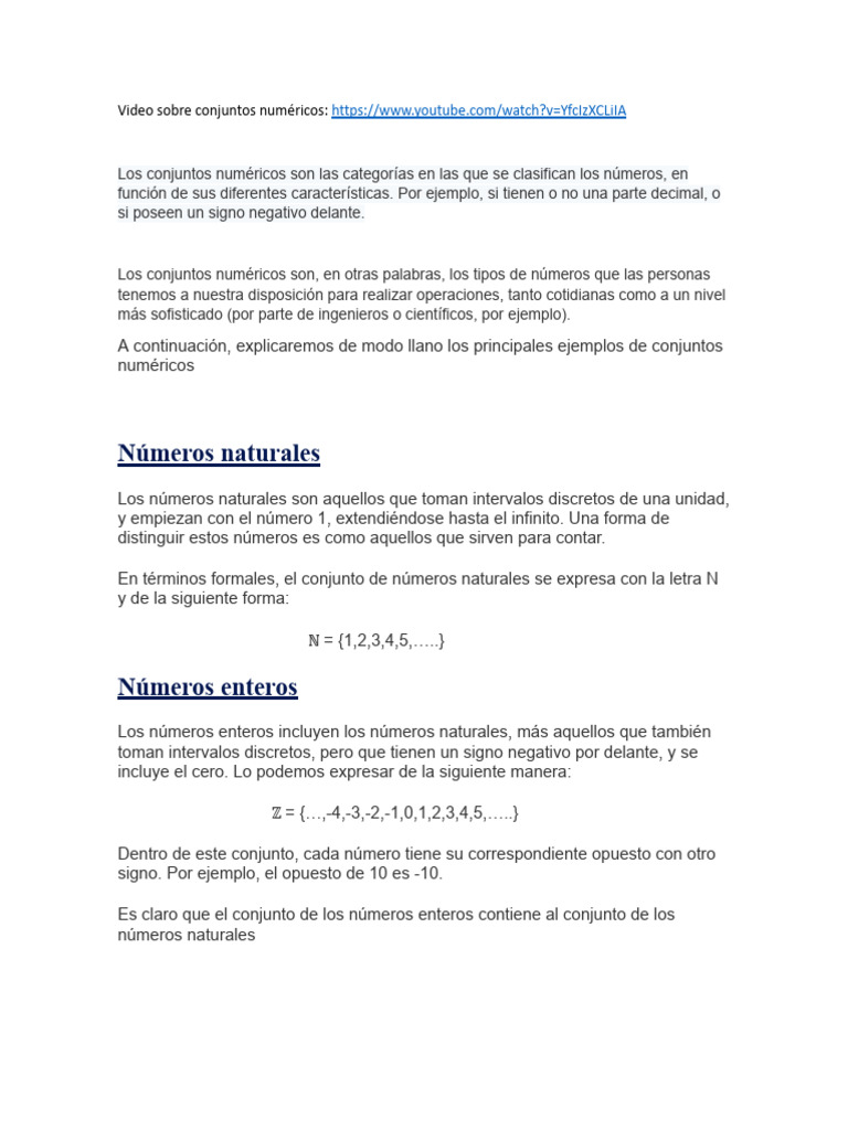 Conjuntos Num-Ricos | PDF | Número Real | Números