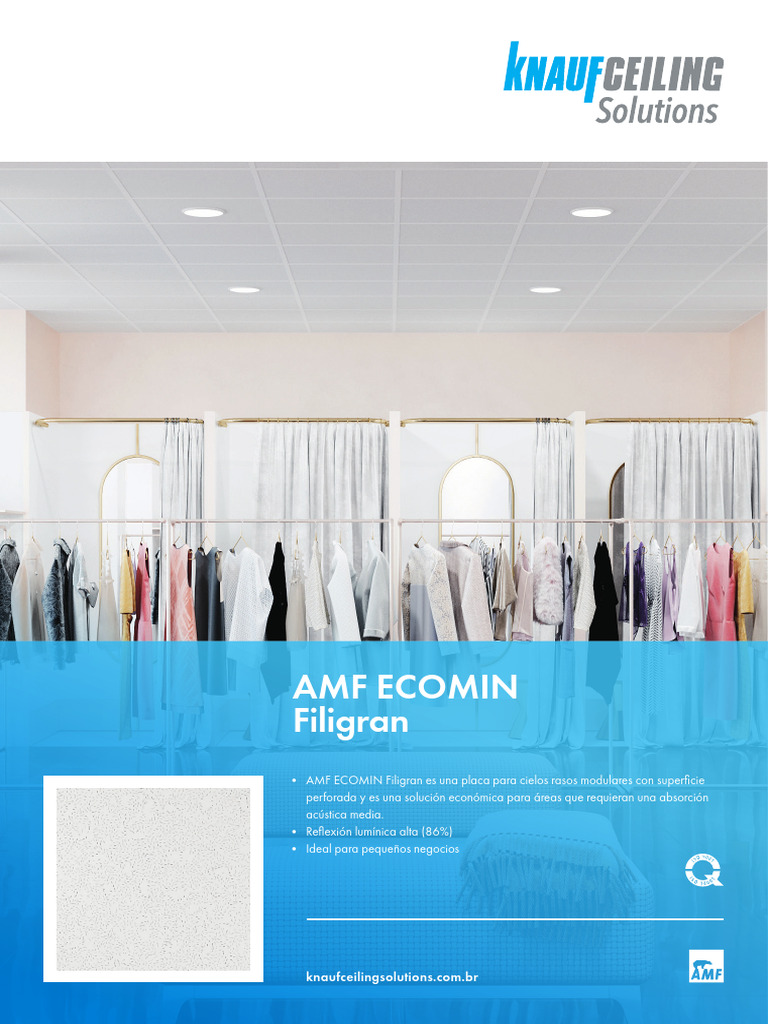 Ficha Tecnica DS - AMF - ECOMIN Filigran 13mm - LATAM ES | PDF | Tecnología