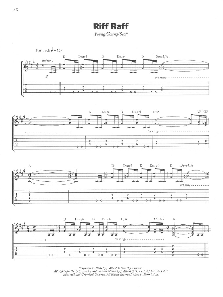 ACDC - Riff Raff - Official | PDF