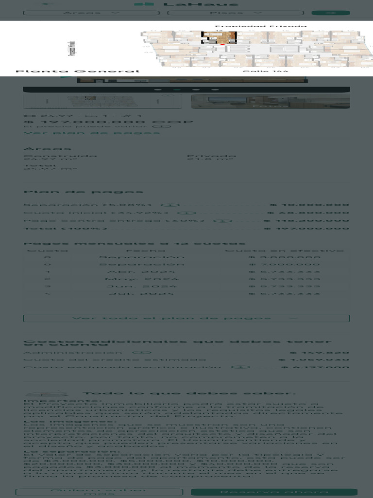 La Haus Reservas | PDF