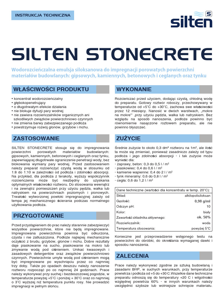 Silten Stonecrete | PDF
