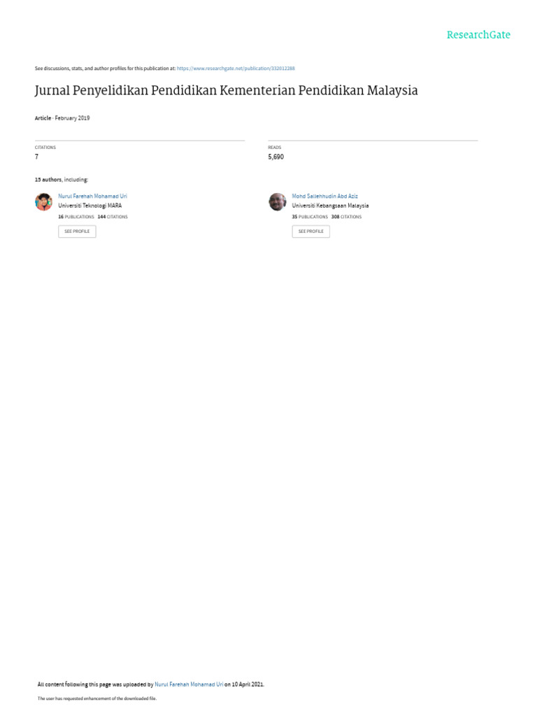 Jurnal Pendidikan KPT | PDF