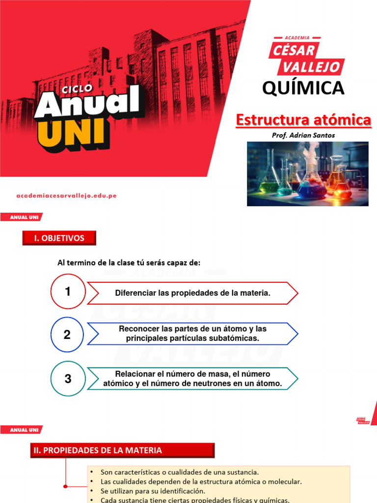 Estructura Atómica y Propiedades de la Materia | PDF | Núcleo atómico ...