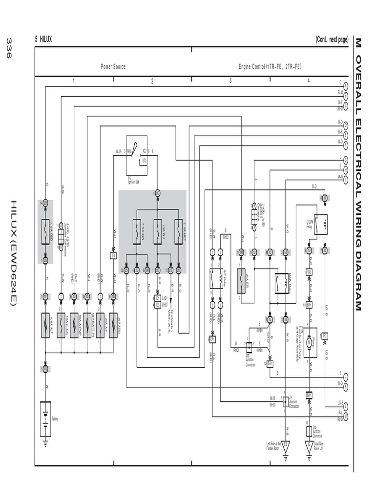 Hilux 1TR-FE Wiring Diagram | PDF | Manufactured Goods