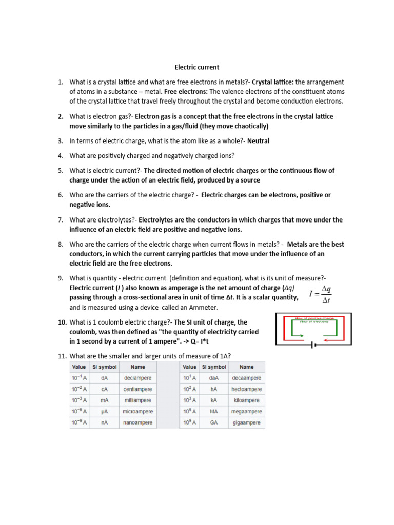 tema 2 fizika | PDF | Electric Current | Electrical Resistance And ...