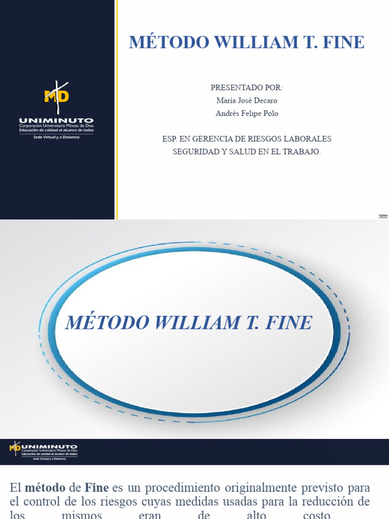 Diapositivas Metodo Willian T. Fine | PDF | Riesgo | Probabilidad