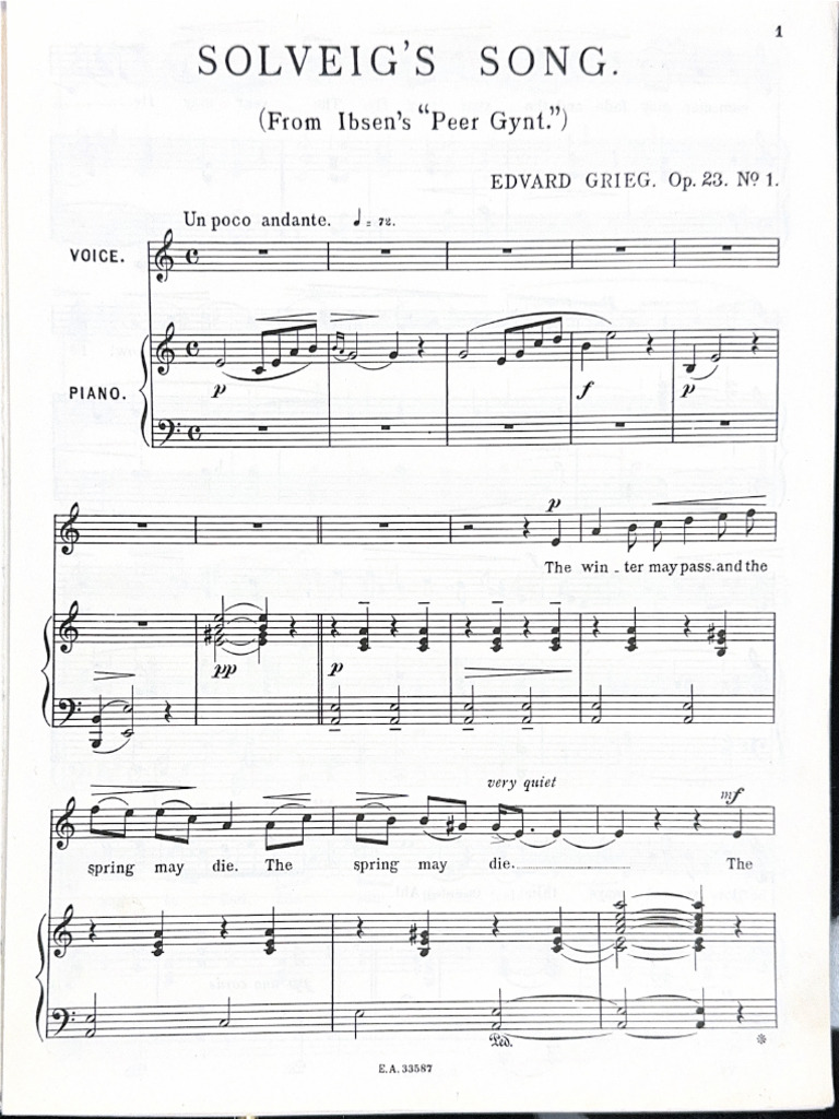 Solveig's Song | PDF