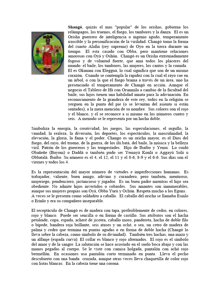 Shangó | PDF | Santeria