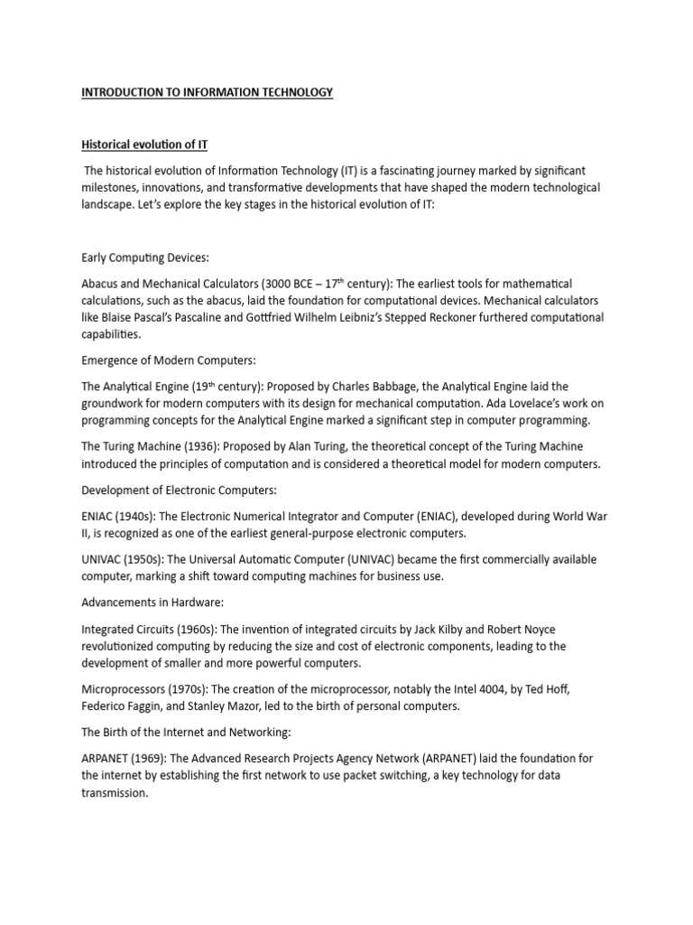 Basics Of Information Technology Pdf World Wide Web Internet And Web