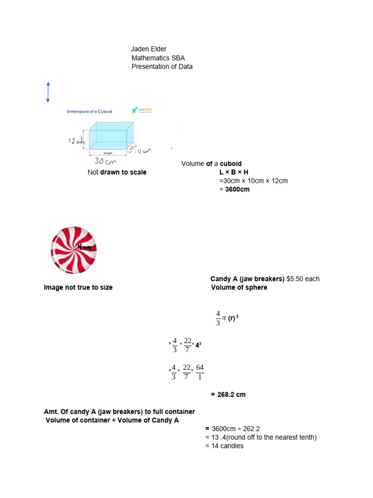 Presentation of Data | PDF | Volume | Market (Economics)