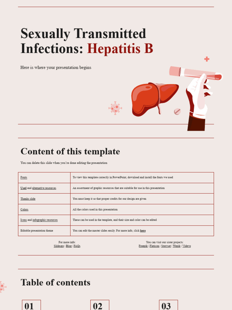 Sexually Transmitted Infections_ Hepatitis B by Slidesgo | PDF ...