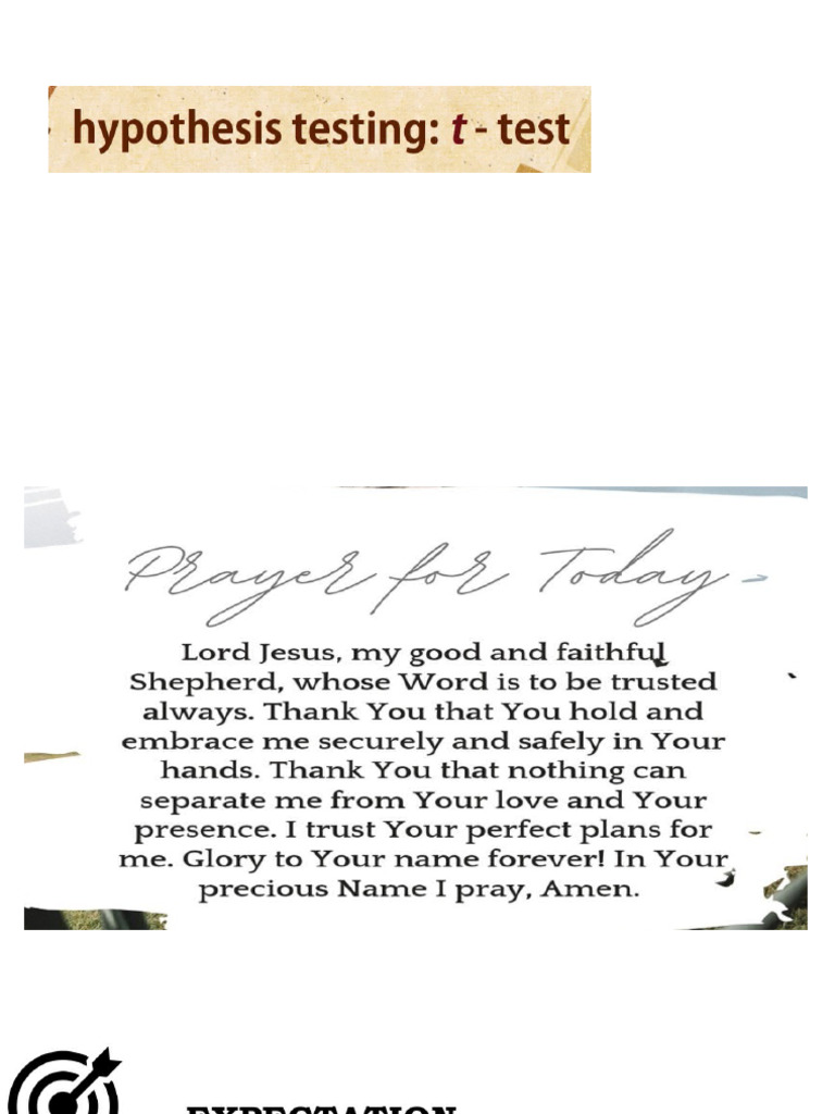 Hypothesis Testing T Test | PDF | Normal Distribution | Probability And ...