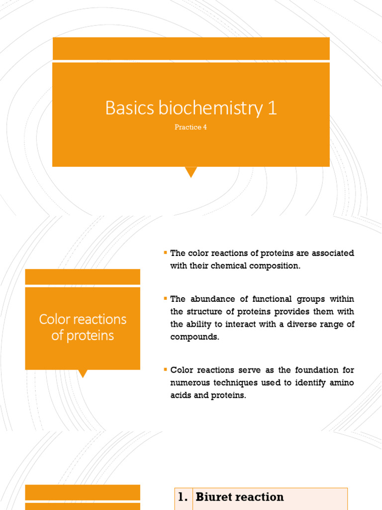 Basics Biochemistry 1-Practice 4 | PDF | Chemical Reactions | Sodium ...